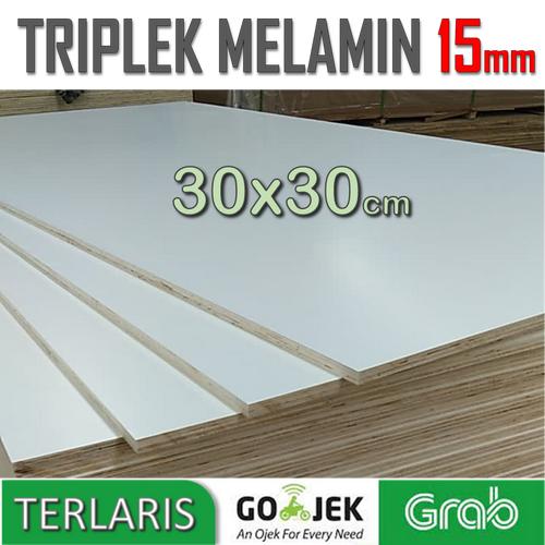 Jual Triplek Melamin/Blokmin Putih 15mm 30x30 cm | Melaminto/Blokmin ...