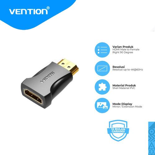 Jual Vention Adapter HDMI Male to HDMI Female - AIA Straight - Jakarta ...