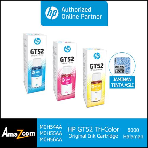 Jual Tinta HP GT52 | GT 52 Colour 1 Set Original Ink Advantage (C,M,Y ...