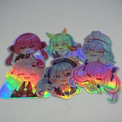 Jual Stiker Anime Hologram Hololive JP - Sticker Anime Hololive JP ...