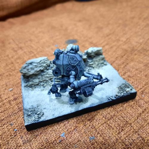 Jual 1:87 1:100 1:72 Sci-Fi Battle robot mech gatling gun Resin painted ...