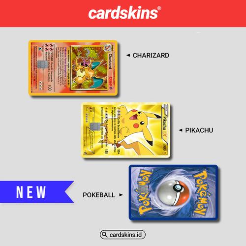 Jual POKEMON | Skin/Sticker Kartu ATM - CHARIZARD, Chip - Jakarta ...
