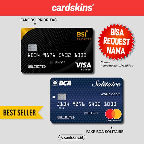 Jual FAKE PRIORITAS PT3 | Skin/Sticker Kartu ATM - FAKE BSI PRIO, Chip ...