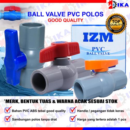 Jual Ball Valve / Stop kran model bola PVC 3/4 murah plastik kran air - PVC 1 INCH - Kota ...