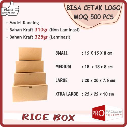 Jual PAPER RICE BOX / CATERING BOX / TAKEAWAY BOX / DUS KATERING ...