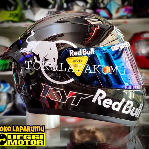 Jual Helm Kyt R10 paket Ganteng Solid - bk glosy redbul, XXL - Jakarta ...