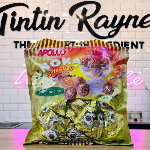 Jual Apollo Roka Wafer Ball Choco 50pcs Wafer Bola Coklat - Kota ...