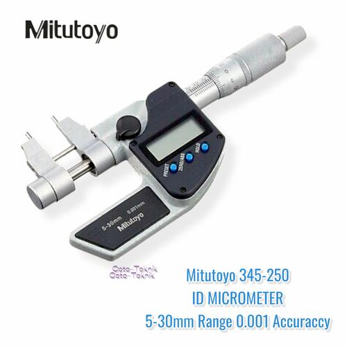 Jual Mitutoyo 345-250 MICROMETER DIGITAL 5-30mm Range /0.001mm ...