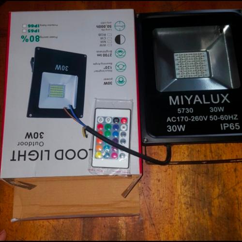 Jual LAMPU SOROT LED 30W RGB LED SOROT OUTDOOR 30W WARNA WARNI SOROT ...