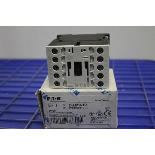 Jual Contactor 3P 1NO 4KW 400V AC3 (Coil 24VDC), DILM9-10(24VDC) EATON ...