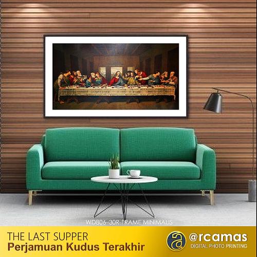 Jual PERJAMUAN MALAM TERAKHIR Hiasan Dinding Rohani Kristen Katolik Uk ...