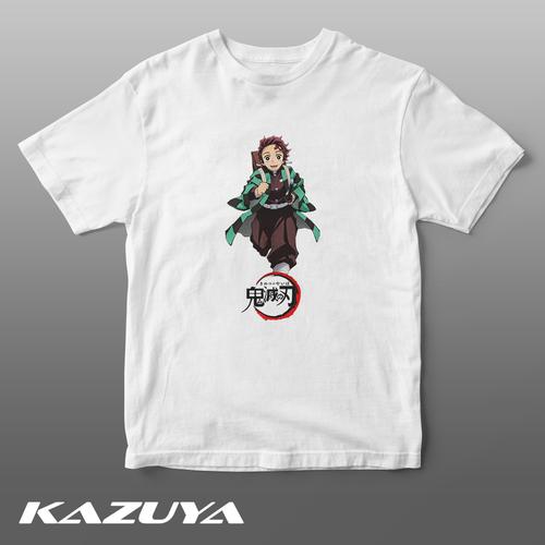 Jual KAZUYA TM-0122 Kaos DEMON SLAYER - TANJIRO KAMADO - Anime - Maroon ...
