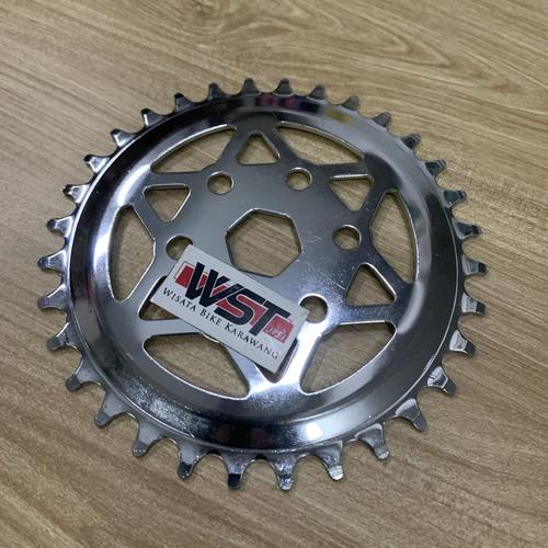 Jual Gir Chainring Sepeda BMX 32T Chrome Model Dudukan Segienam - Kab ...