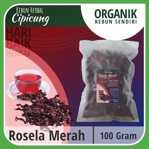 Jual Rosella Merah Kering | Teh / Curah Bunga Rosela Merah - 100 Gram ...