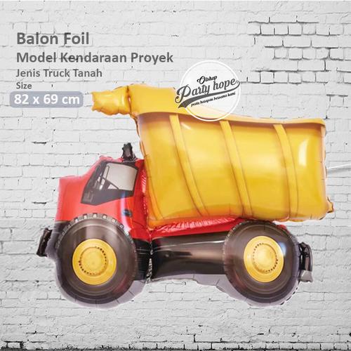 Promo Balon Foil mobil kendaraan proyek TRUCK TANAH / balon mobil ...