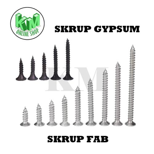 Jual Sekrup Skrup FAB / Sekrup Gypsum Harden screw (100 gram) - Jakarta ...