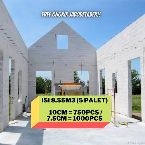 Promo Bata Ringan Hebel SNI 10 7.5 cm FREE ONGKIR 8.55m3 Jabodetabek 5 ...