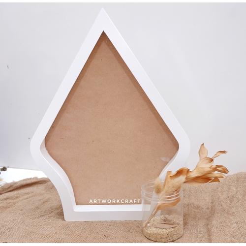 Jual [33.5 x 43] Frame Mahar Pernikahan Gunungan / Frame Wayang - Putih ...