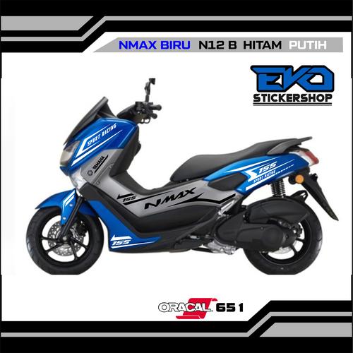 Jual STIKER NMAX BIRU CUTTING STICKER SPORT RACING - N13B - Kab ...