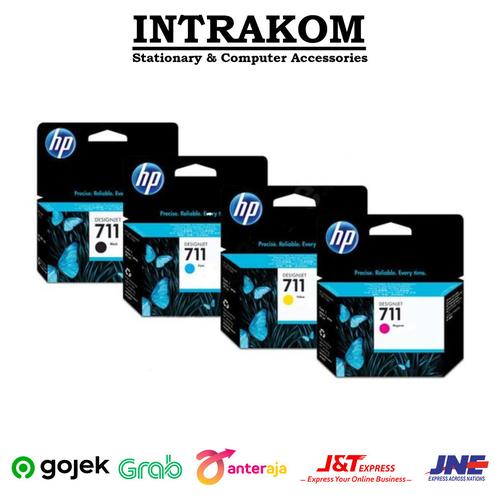 Jual Paket Tinta HP 711 Satu Set (Cyan Magenta Yellow Black) new ...