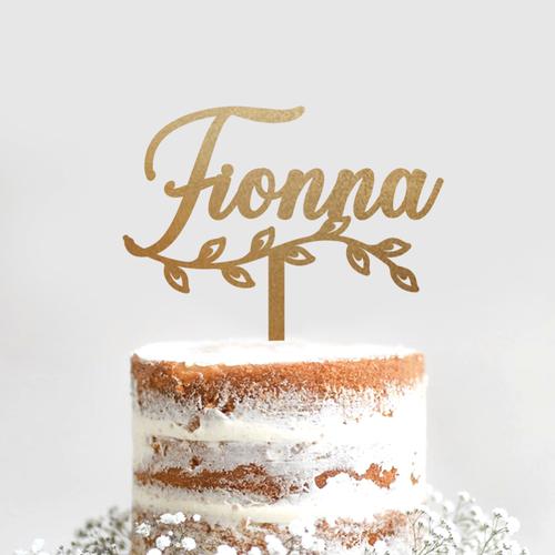 Jual Custom Cake Topper Nama Tulisan Akrilik Hiasan Kue Acrylic ...