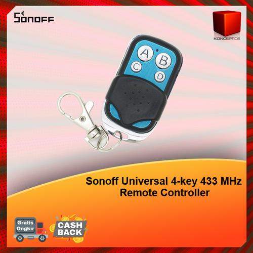 Jual Sonoff Universal 4-key 433 MHz RF Remote Controller - Kota ...