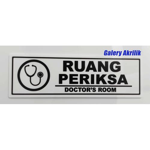 Jual Akrilik Papan Nama Custom Sign label sign board acrylic Ruang ...