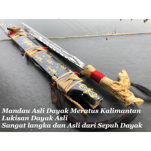 Jual Mandau Kuno Asli Dari Kalimantan Etnik Dayak Ukir Naga - Kab ...