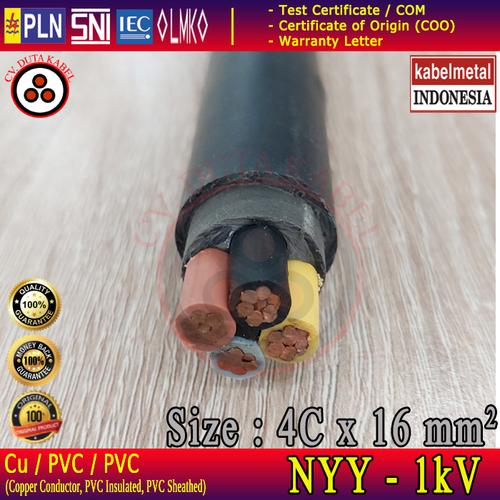 Jual Kabel NYY 4x16 mm2 KABEL METAL /4 x 16 mm2/4x16mm2/4x16 mm/4x16mm - Kab. Bekasi - CV. DUTA ...