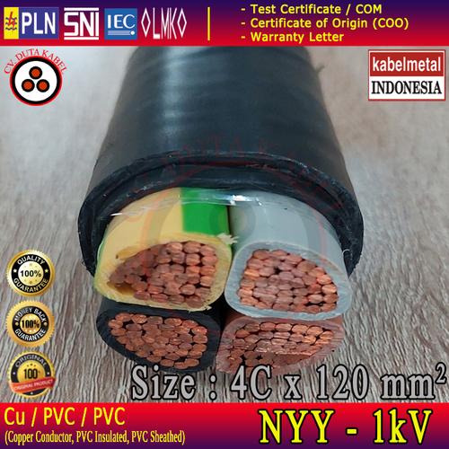 Jual Kabel NYY 4x120 mm2 METAL (KMI) /4 x 120 mm2/4x120mm2/4x120 mm/4x120mm - Kab. Bekasi - CV ...