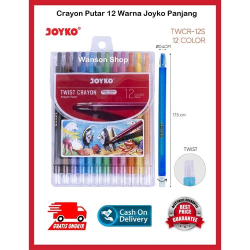 Jual CRAYON PUTAR KENKO 12 WARNA / OIL PASTEL PUTAR KENKO - Jakarta ...