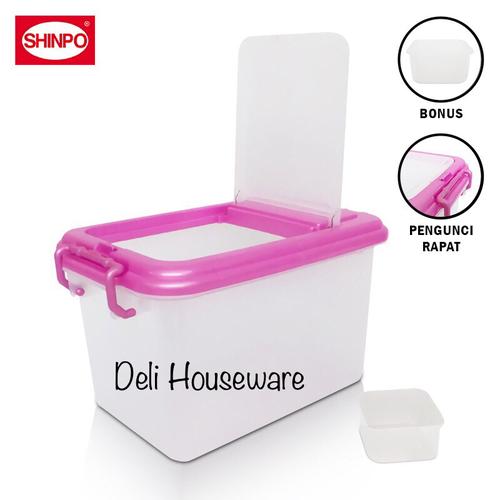 Jual Shinpo Kotak Tempat Penyimpanan Beras 10KG / Rice Box Food Grade ...