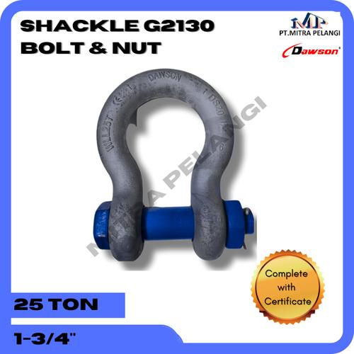 Jual Shackle / Segel Omega 1-3/4" - 25 Ton Hot Dip Galv. Bolt Type ...