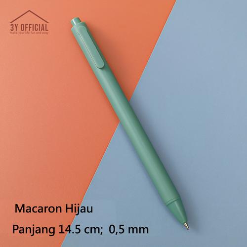 Promo 3Y pulpen gel cetek warna macaron pastel lucu imut - Macaron ...