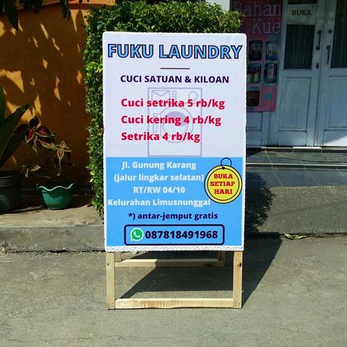 Jual Standing Banner Kayu Ukuran 130x65 cm Tebal 5 cm + Desain - Kota ...