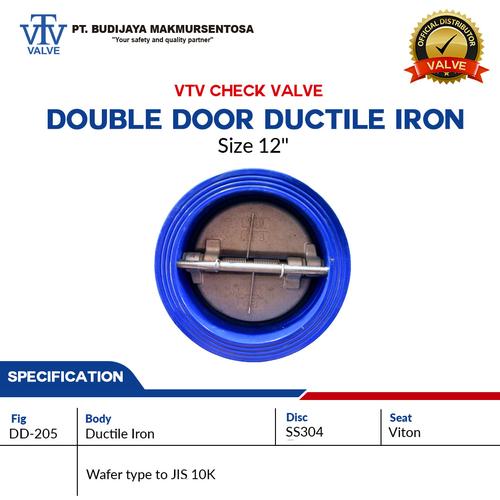 Jual DOUBLE DOOR CHECK VALVE VTV DUCTILE IRON - DD205 SIZE 12" - Kota ...