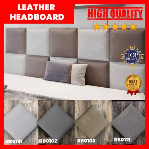 Jual Leather Headboard Wallpanel Sticker | Panel Dinding Kulit Stiker ...