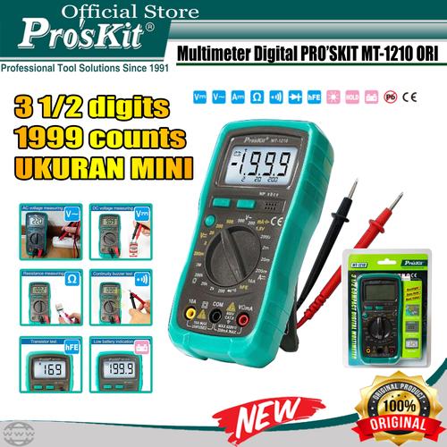 Promo Proskit Multitester Digital Portable Transistor Test PRO'SKIT MT ...