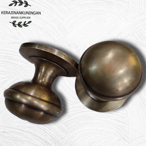 Jual handle tarikan pintu Knop Knob Pintu Rumah Kuningan Antik Motif ...
