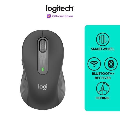 Promo Logitech Signature M650 L Mouse Wireless Bluetooth Silent Full ...