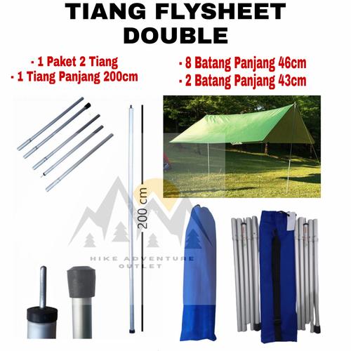 Jual AWNING POLE TIANG FRAME FLYSHEET ALUMUNIUM TENDA CAMPING - Tiang 1 ...