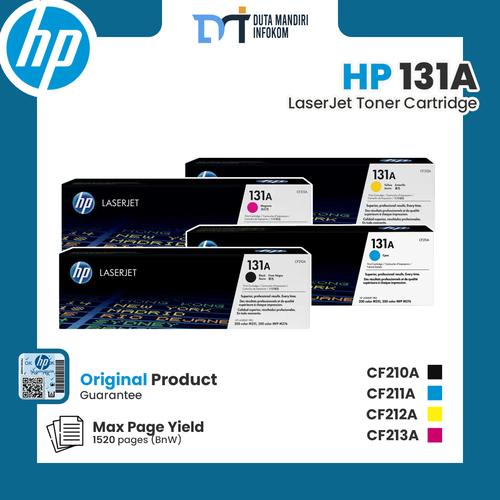 Promo Toner Hp 131A CF210A Black CF211A Cyan CF212A Yellow CF213A ...