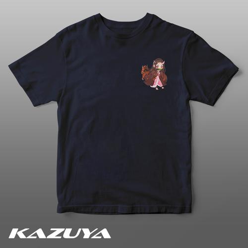 Jual KAZUYA TM-0139 Kaos Cotton DEMON SLAYER - NEZUKO KAMADO CHIBI ...
