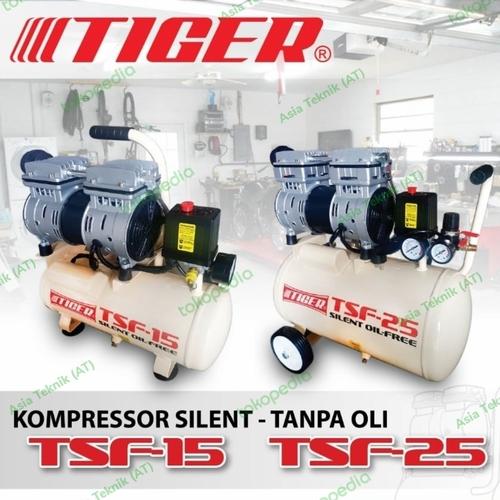 Promo kompresor silent 3/4 hp tanpa oli Tiger rpm rendah Cicil 0% 3x ...