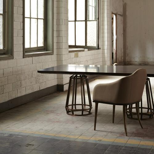 Promo VIVERE Raya Dining Table with Brass Leg - Meja Makan - 6S Cicil 0 ...