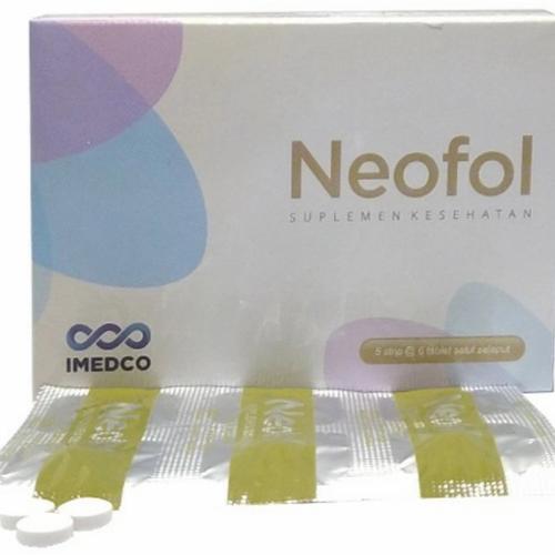 Jual neofol 30 tablet imedco asam folat folic acid 400 mcg 30's / box ...
