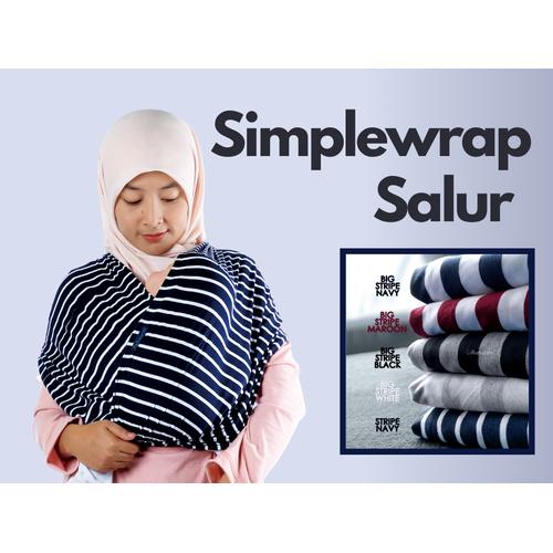 Jual Hanaroo Simple Wrap Geos Instan Salur - S, Bigstripe Navy - Kab ...