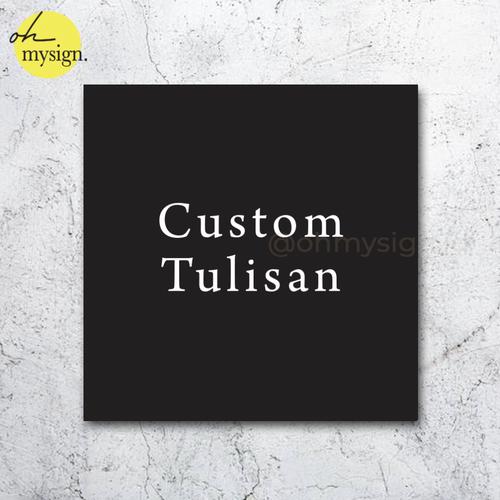 Jual Custom Tulisan Kotak sign Akrilik | Acrylic Sign Modern - Hitam ...