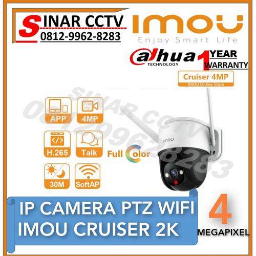 Jual IP CAMERA WIFI PTZ/IP CAM PTZ IMOU CRUISER 4MP 2K GARANSI RESMI ...