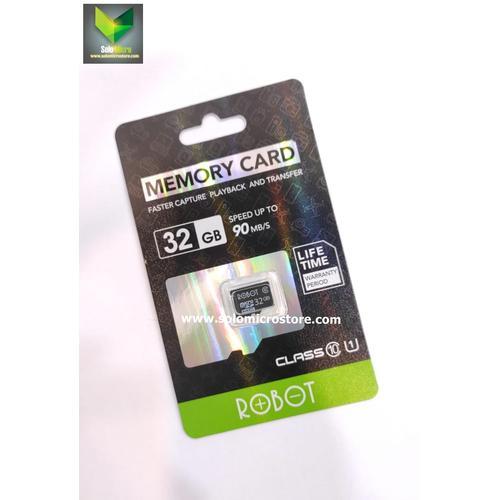 Jual Mmc memori ROBOT 16GB 32GB Memory Card Micro SD Class 10 Speed ...